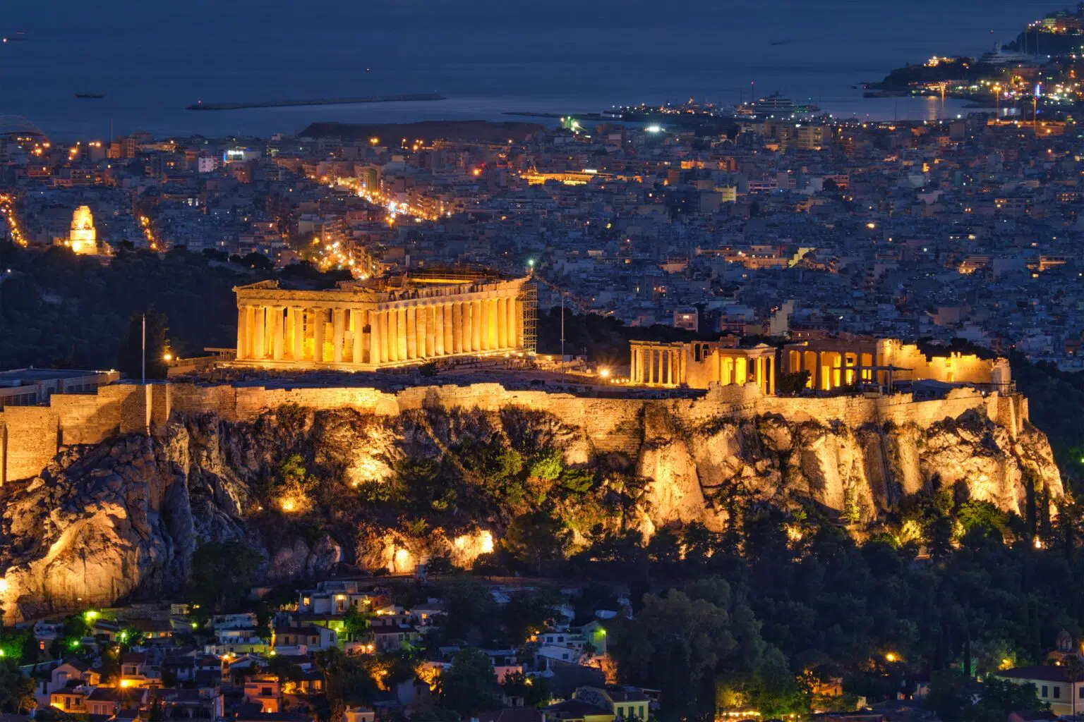 The Parthenon at the Acropolis - Dinner in The Sky